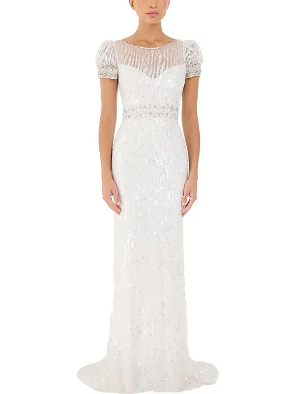 Jenny Packham Sungem Sequin-embellished Gown - Ivory