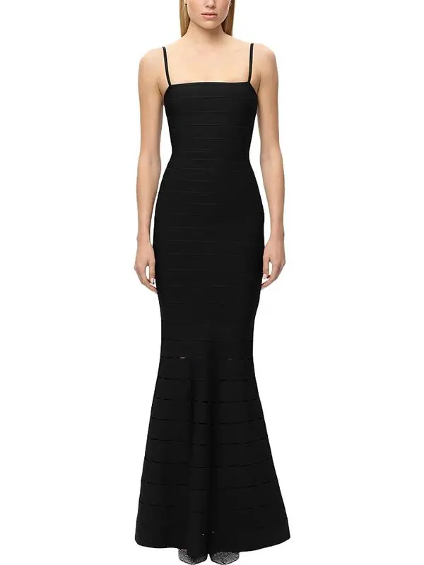 Herve Leger The Elora Gown - Black