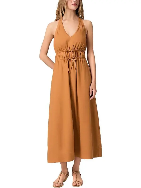 Paige Alysha Halter V-neck Maxi Dress - Monarch