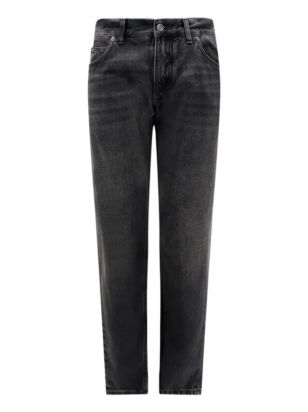 Dolce & Gabbana Black Denim Trousers - Blue