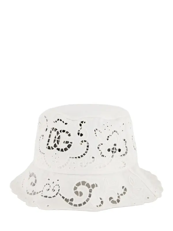 Dolce & Gabbana Embroidered Cotton Blend Bucket Hat - Multicolor