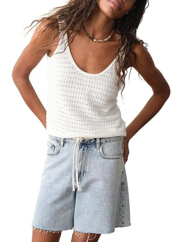 Marine Layer Siena Sweater Tank Top - Antique White