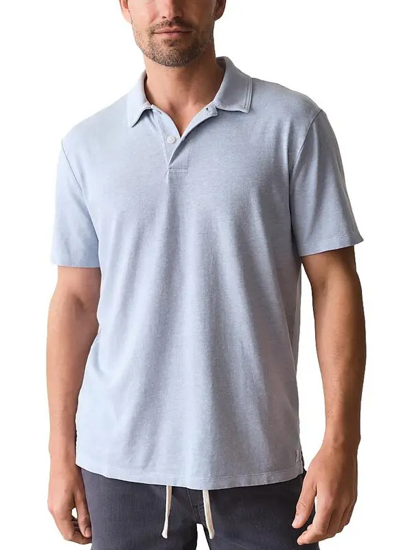 Marine Layer Soft Resort Polo Shirt - Chambray