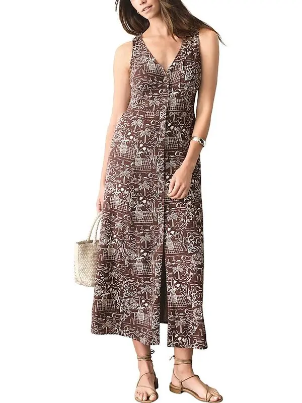 Marine Layer Camila Maxi Dress With Floral Print - Flores Print