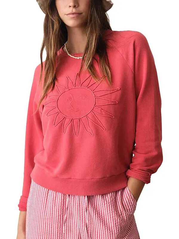 Marine Layer Sun Terry Sweatshirt - Washed Red