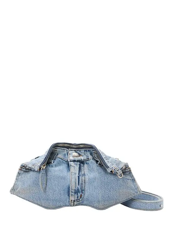 Alexander McQueen Denim Shoulder Bag - Dark Navy