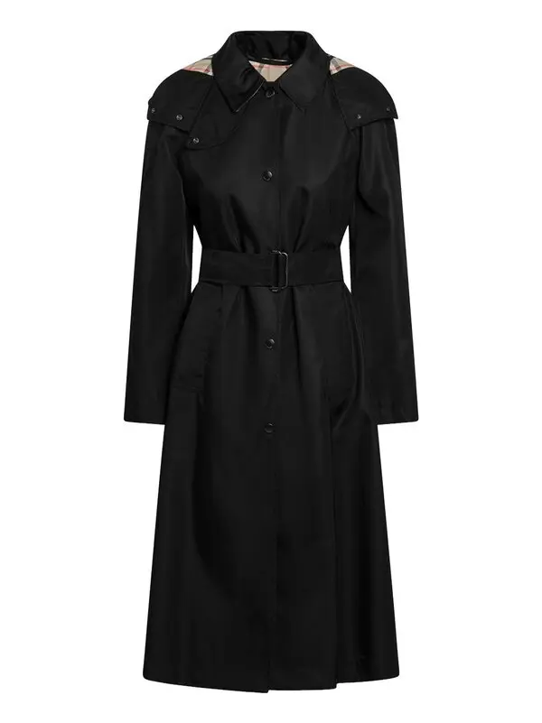 Burberry Long Nylon Car Coat - Black