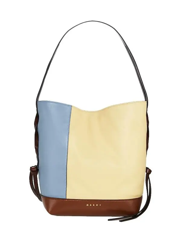 Marni Small Hobo Bag - Smoke Blue/peasel/moca