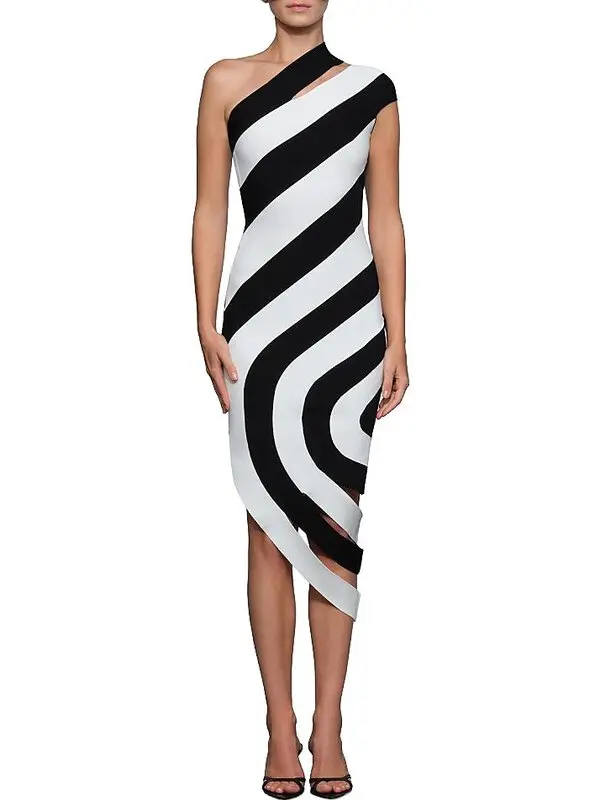 ET OCHS Stellan Knit Midi Dress With Asymmetrical Slits - Open Miscellaneous