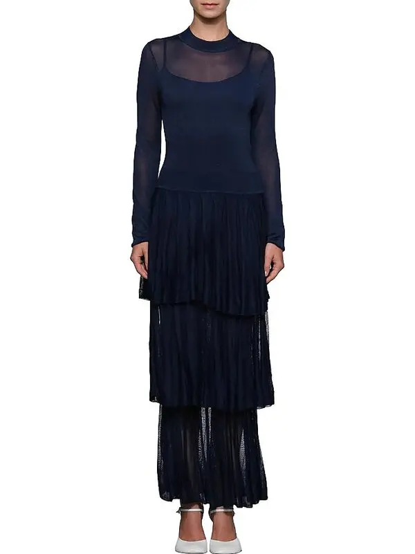 ET OCHS Anslie Knit Midi Dress - Navy