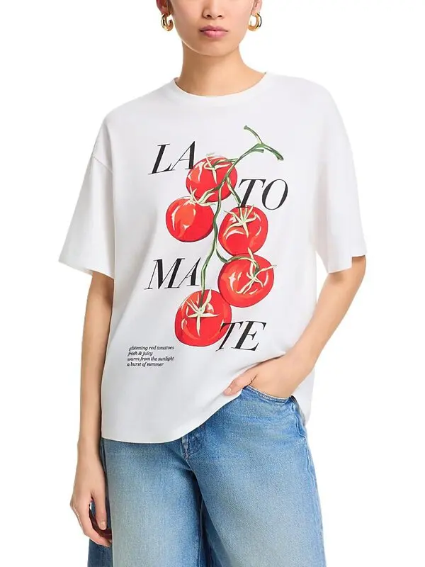 French Connection La Tomate Graphic T-shirt - Summer White