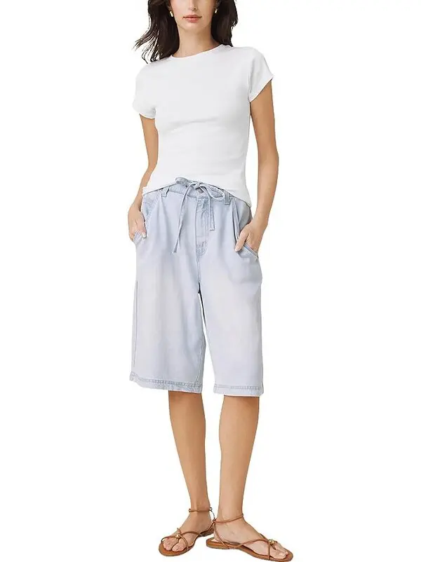 Splendid Lounge Denim Shorts - Bleached Indigo
