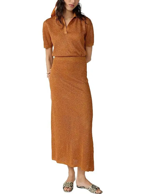 Diane Von Furstenberg Harmon Skirt - Copper Gleam
