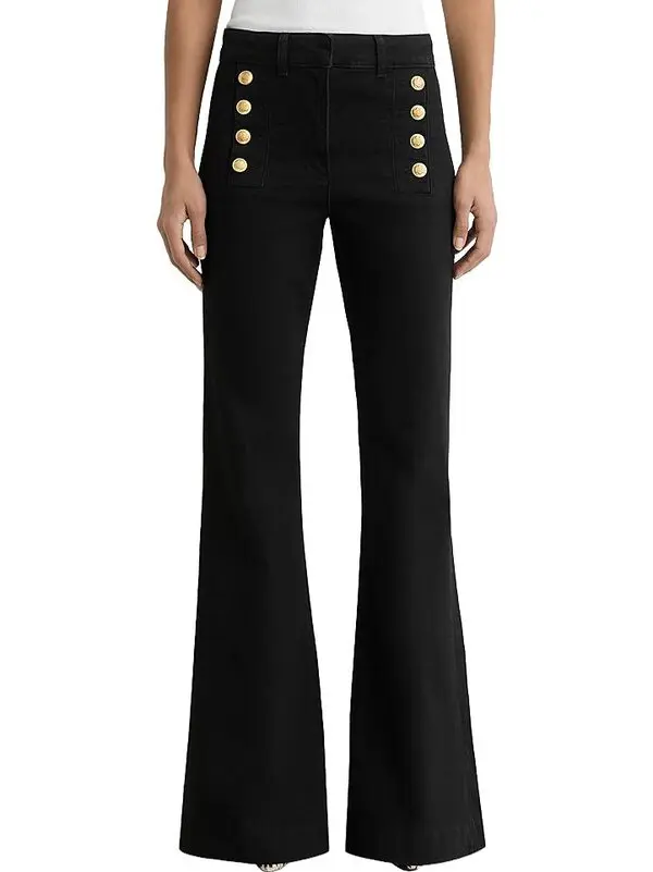 REISS The Athena High Rise Jeans - Black