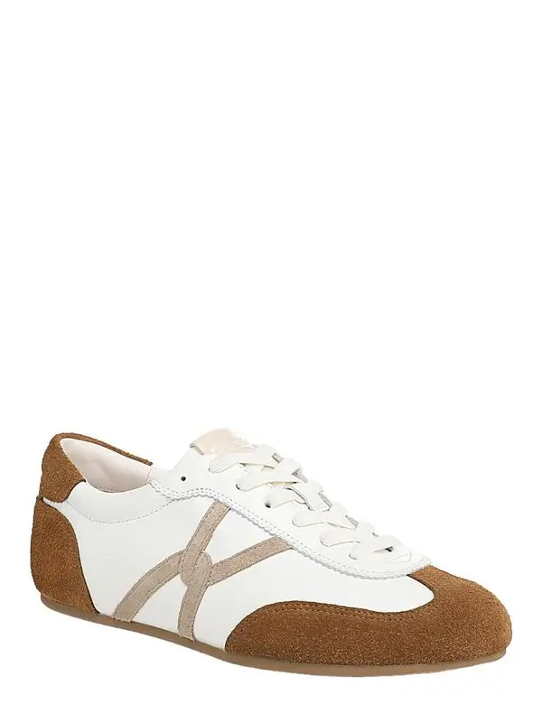 Veronica Beard Riviera Leather Sneakers - Lily/hazel