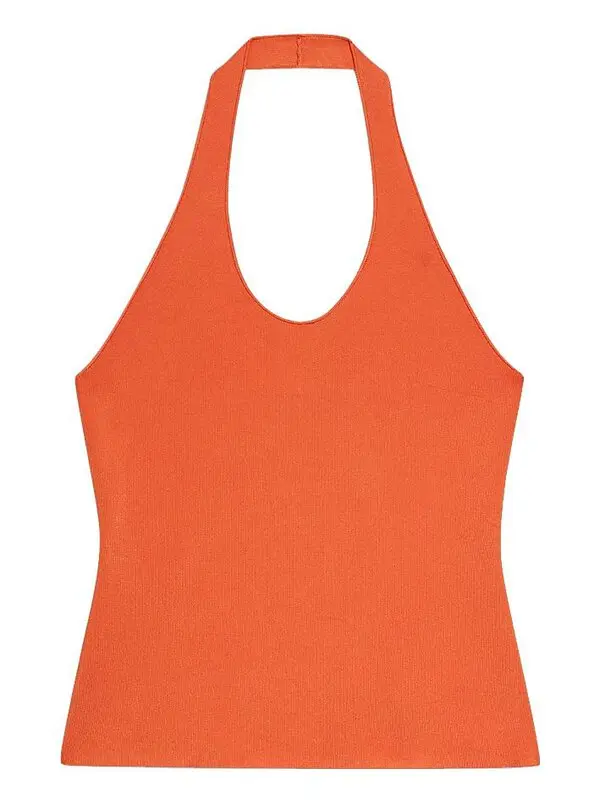 Theory Halter Neck Tank Top - Poppy