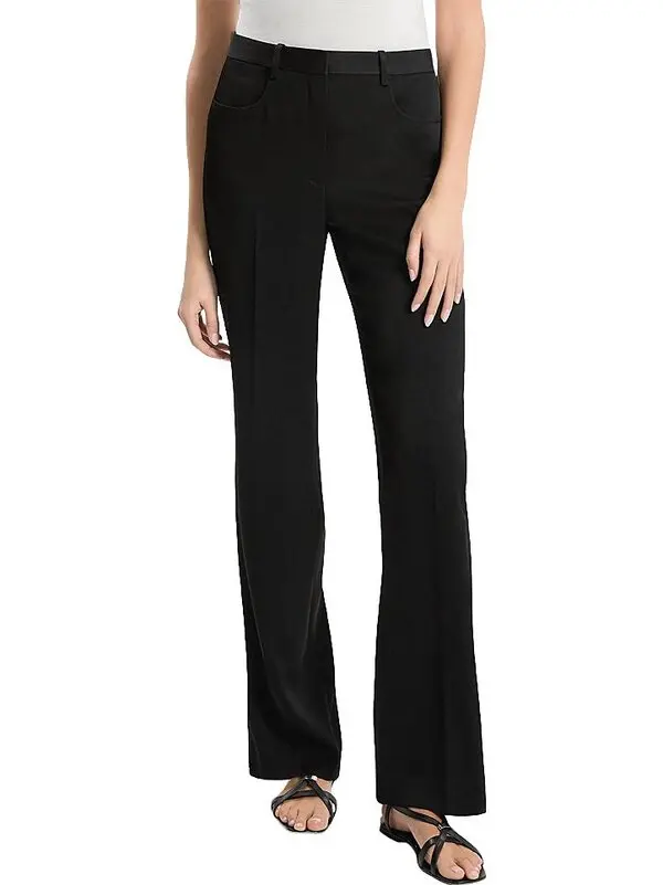 Theory Tailored Straight Leg Trousers - Black