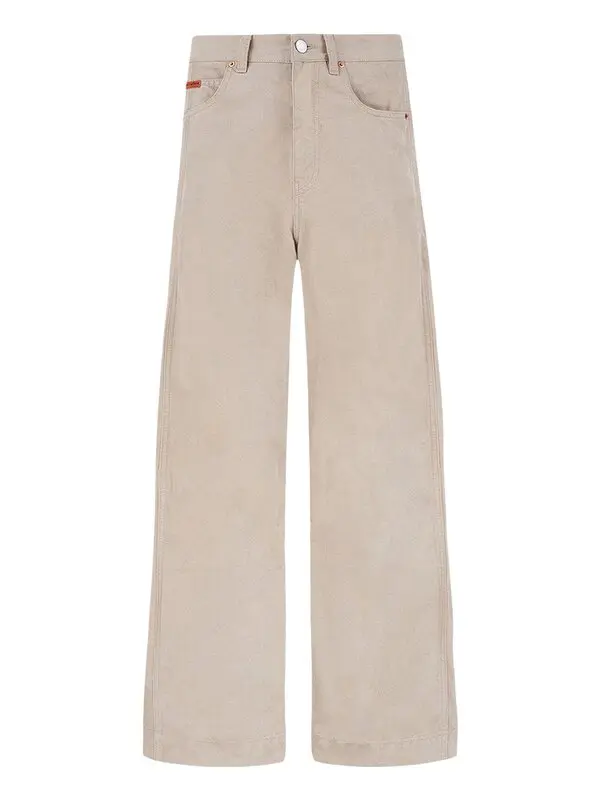 Martine Rose Wide Leg Chino Trousers - Tan