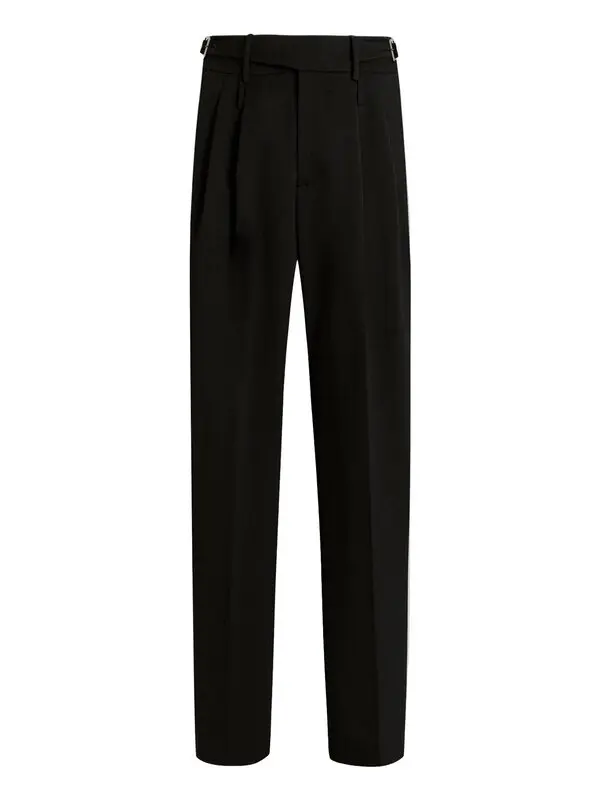 Dolce & Gabbana Virgin Wool Trousers With Frontal Pinces - Multicolor