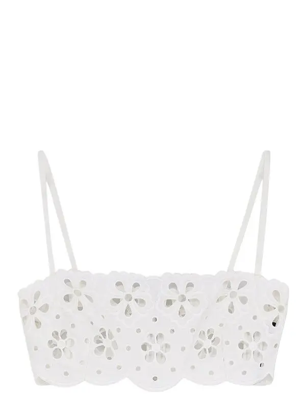 Dolce & Gabbana Embroidered Cotton Top - Multicolor