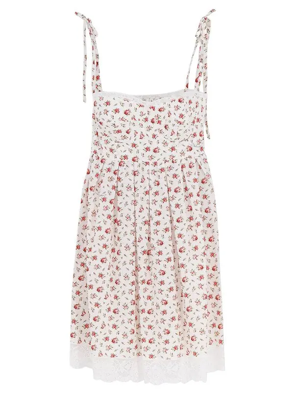 Dolce & Gabbana Roselline Print Poplin Dress - Multicolor