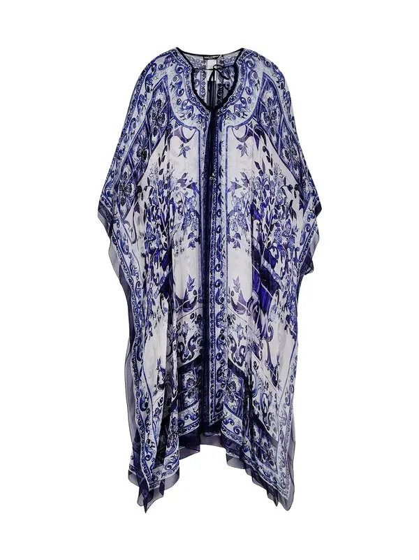 Dolce & Gabbana Printed Silk Kaftano - Multicolor