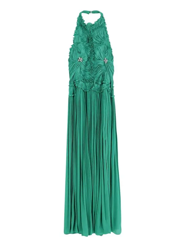 Costarellos Lurex Georgette Long Dress - Multicolor