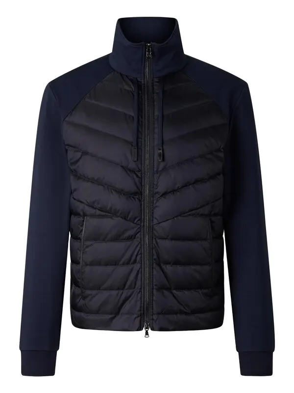 Bogner Baker Down Jersey Jacket - Navy Blue