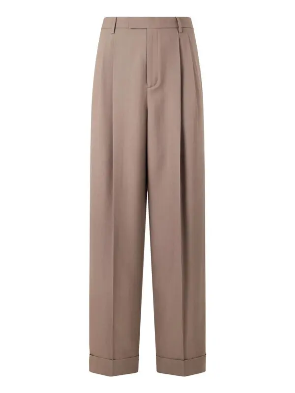 Valentino Garavani Tailored Wool Trousers - Beige