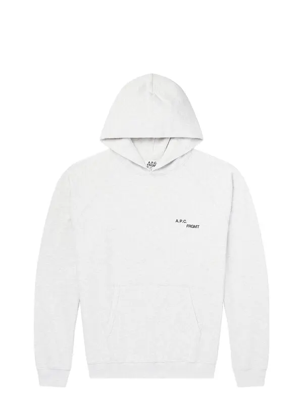 A.p.c. X Fragment Logo Hoodie - Gray