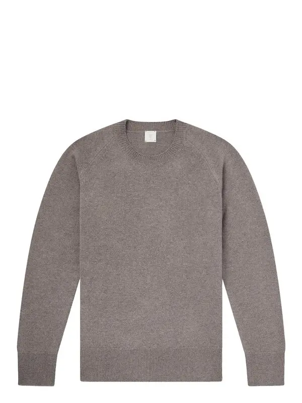 Eleventy Wool Crew Neck Sweater - Brown