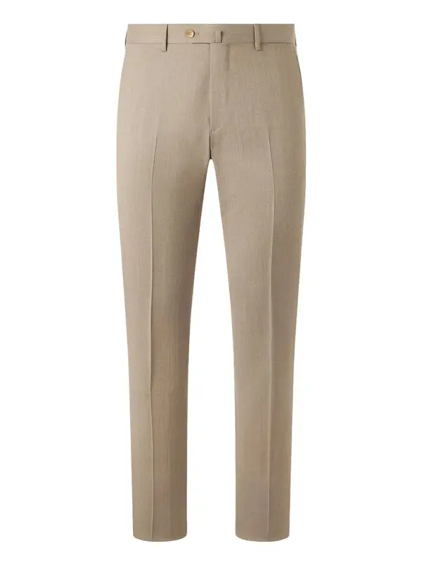 Caruso Wool Suit Trousers - Neutrals