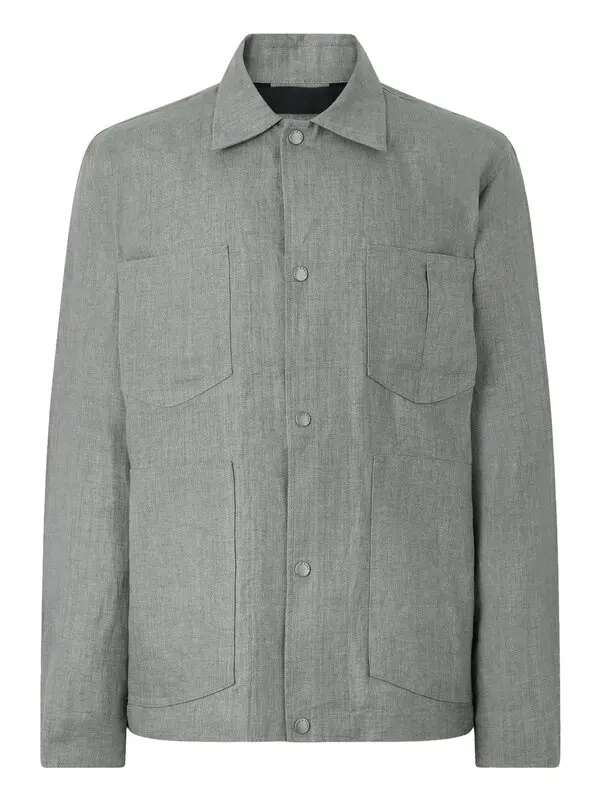 Rag & Bone Calder Linen Jacket - Gray