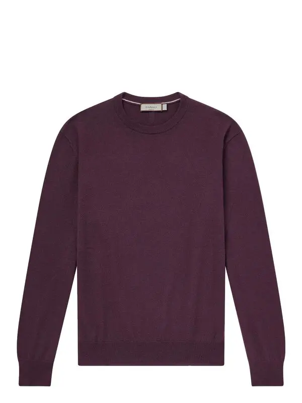 Canali Cashmere Crewneck Sweater - Brown