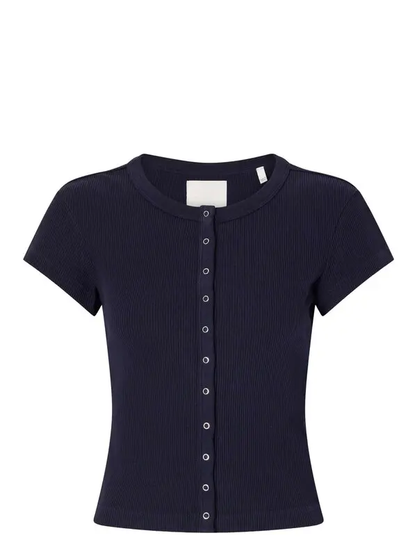 Citizens Of Humanity Ribbed Jersey Cardigan - Navy