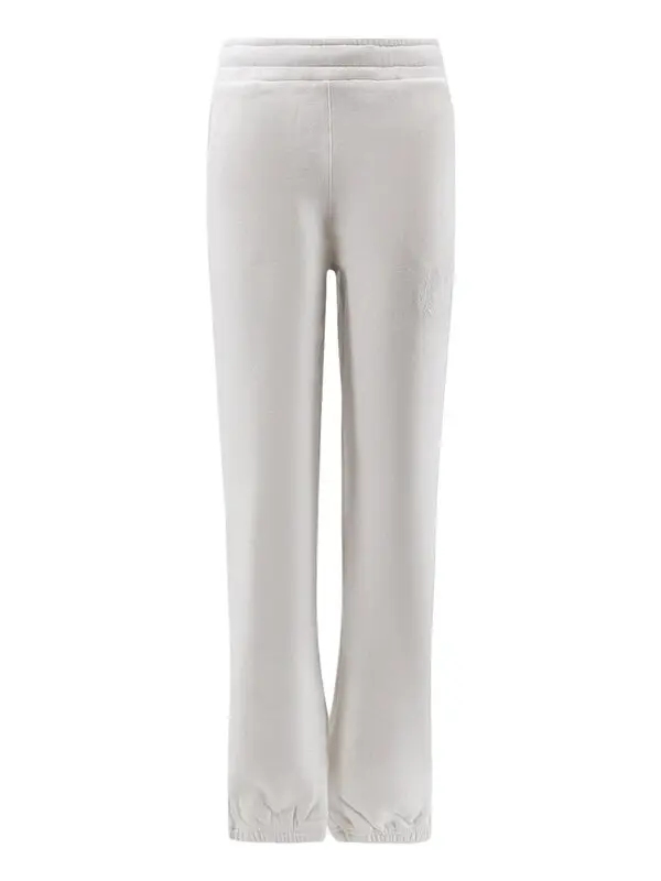 Dolce & Gabbana Cotton Jogging Trousers With Embroidered Logo - White