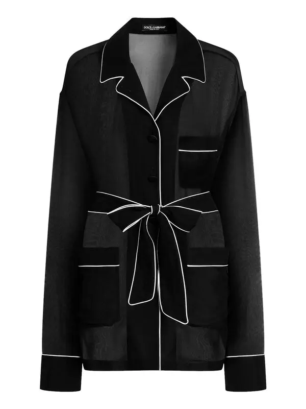 Dolce & Gabbana Vanity Chiffon Shirt - Black