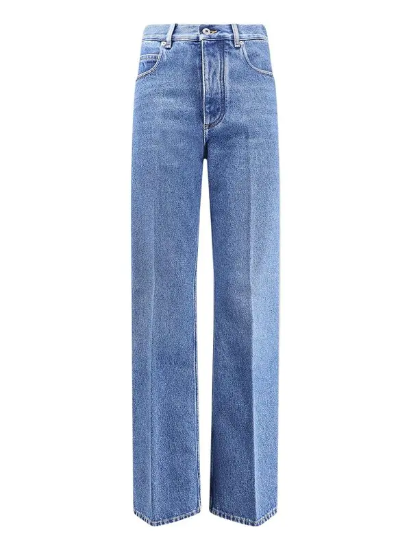 Bottega Veneta Flared Cotton Jeans - Blue