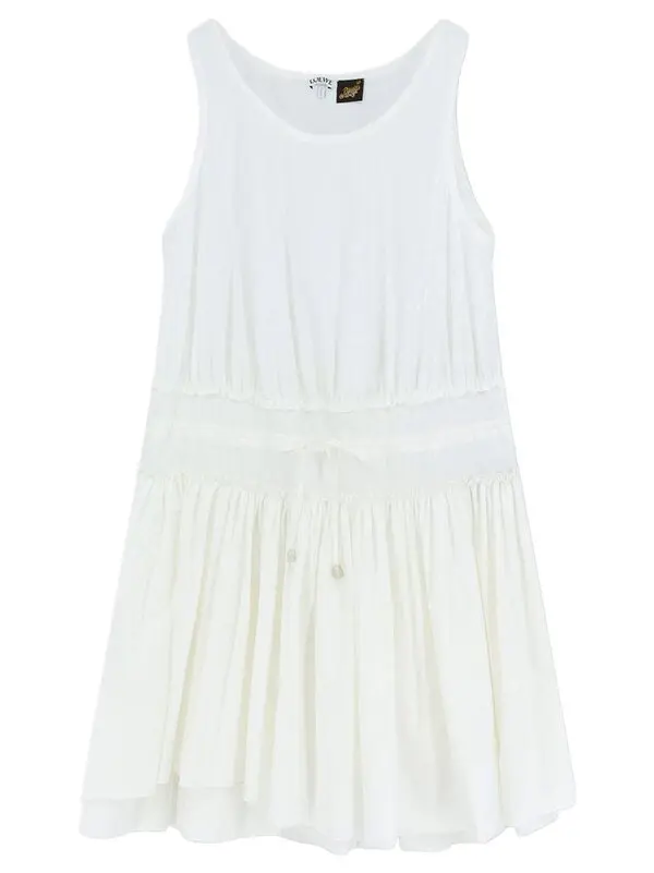 Loewe Embroidered Sleeveless Dress - White