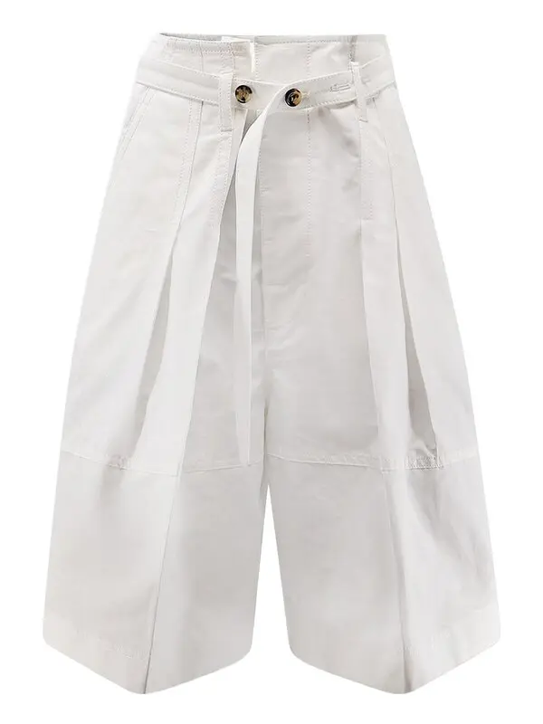 Bottega Veneta Cotton Bermuda Shorts - White