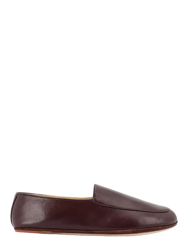Loro Piana Anton Walk Leather Loafer - Brown