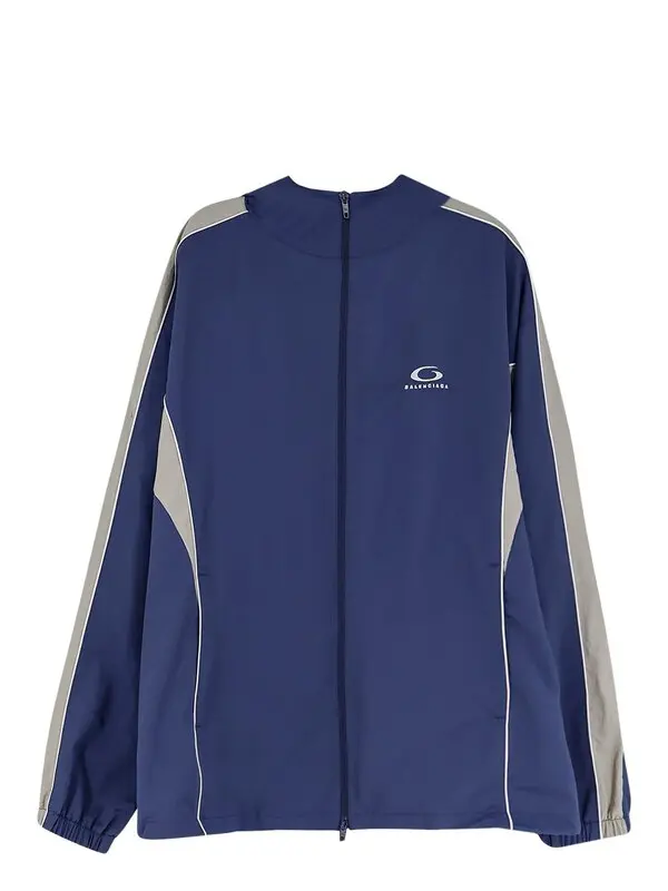 Balenciaga Sporty Rain Jacket With Hood - Blue