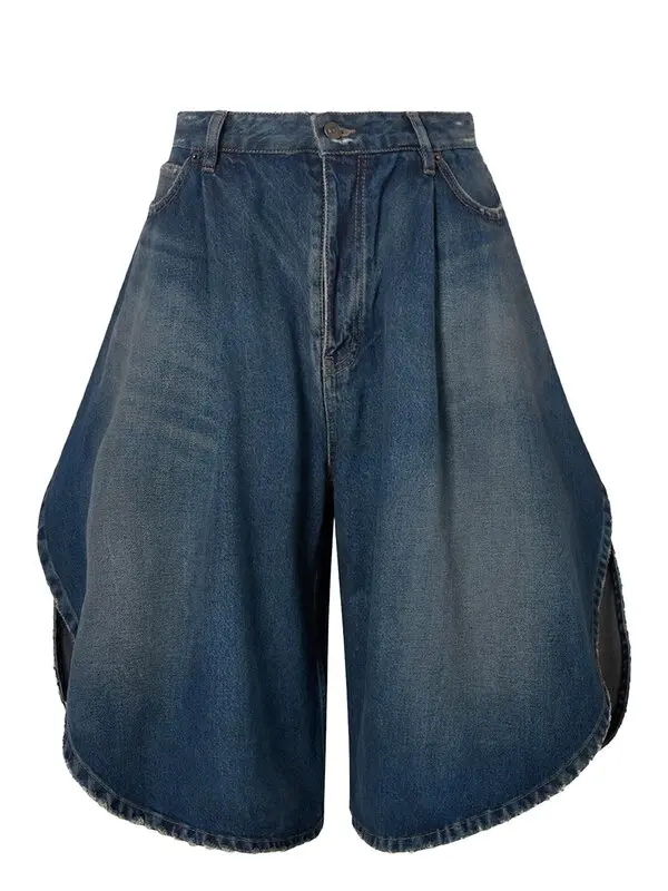 Balenciaga Cotton Bermuda Shorts - Blue
