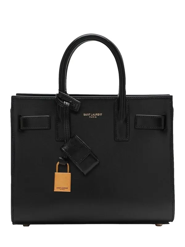 Saint Laurent Sac De Jour Nano Leather Crossbody Bag - Black