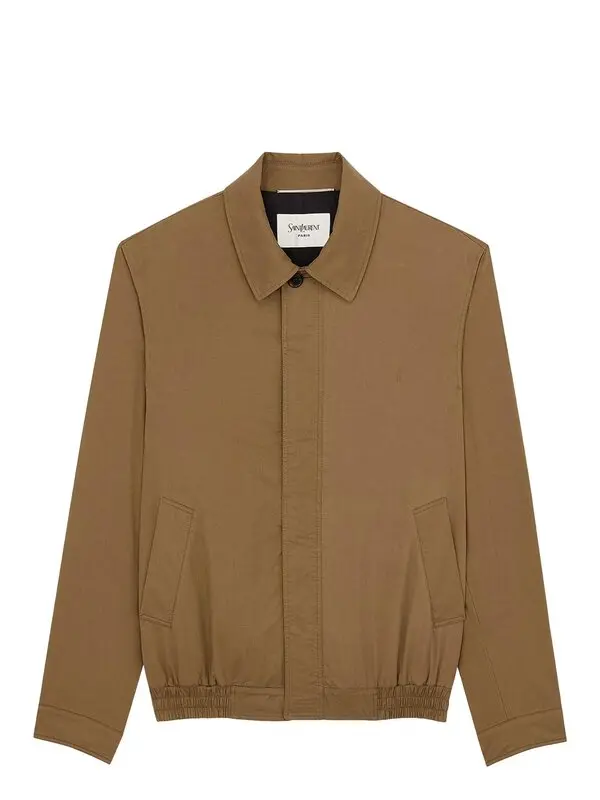 Saint Laurent Cassandre Cotton Jacket - Green