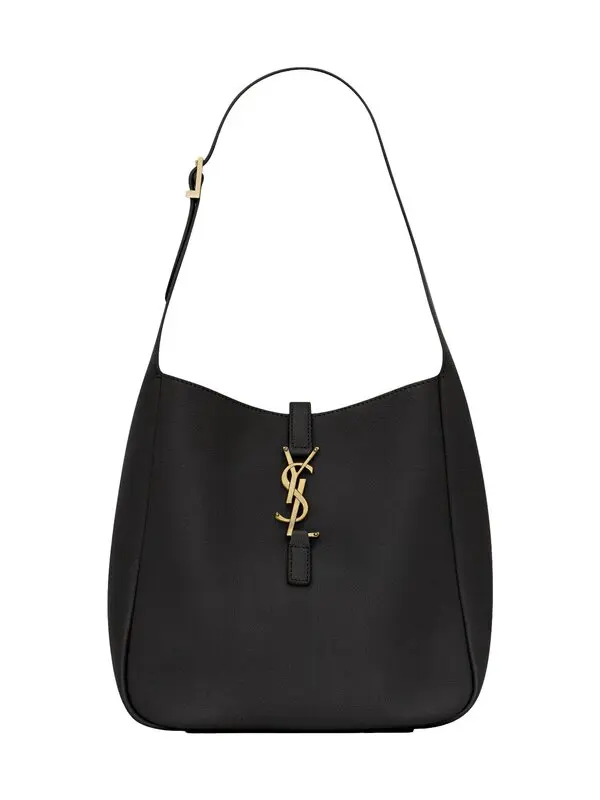 Saint Laurent Le 5 À 7 Leather Shoulder Bag - Black