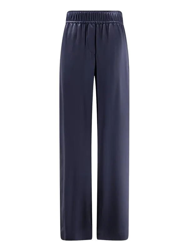 Brunello Cucinelli Silk Trousers - Blue