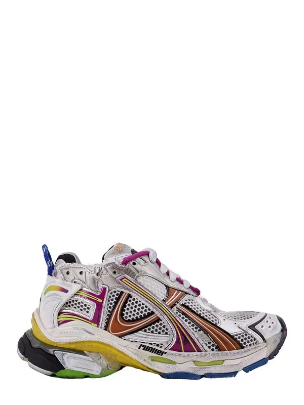 Balenciaga Runner Lowtop Mesh Sneakers - Multicolor