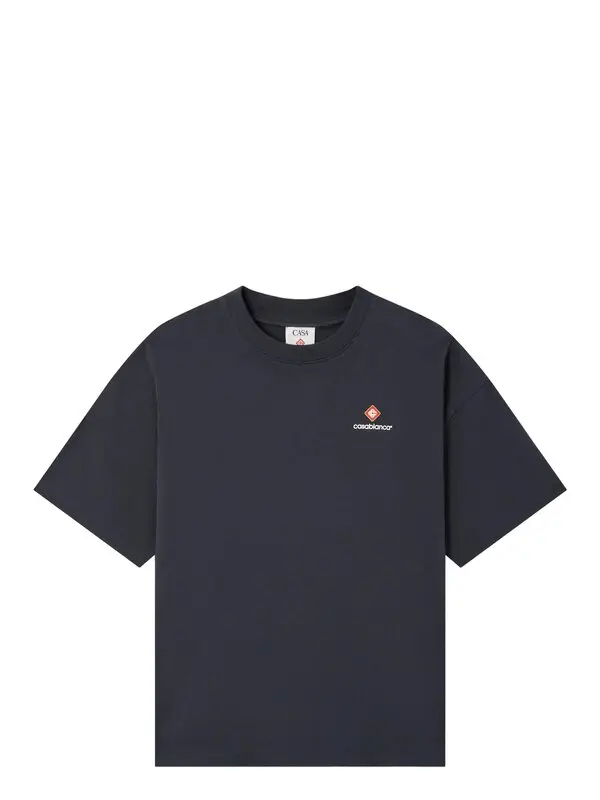 Casablanca Navy Sport Type Oversized Short Sleeve T-shirt - Multicolor