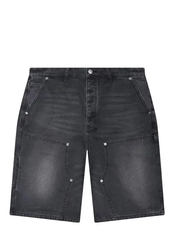 Ksubi Operator Denim Shorts - Powder Grey